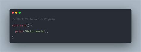 Dart Hello World Program Rdartlang