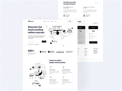 Notion E Learning Landing Page Design Behance