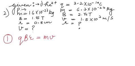 Solved A Doubly Charged Helium Ion I E Alpha Particle Mass M 6 64 X