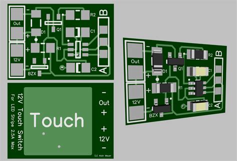 5 12v capacitive touch switch