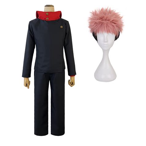 Holoun Jujutsu Jjk Manga Anime Itadori Yuji Cosplay Costume Wig Jacket