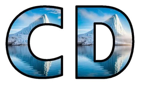 Melting Iceberg Global Warming Ice Lettering Set Bulletin Board