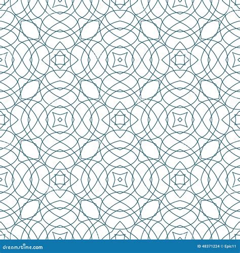 Vector Green Seamless Guilloche Background Stock Vector Illustration Of Curve Contour 48371224