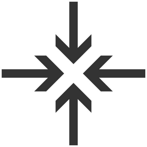 Arrows Compress Minimize Pressure Reduce Resize Shrink Icon