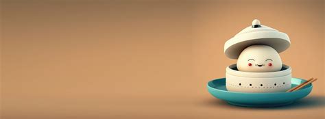 친절한 얼굴과 증기선 바구니 모자를 가진 귀여운 작은 딤섬 접시 복사할 공간이 있는 문자입니다 빈 평면 배경입니다 0명에 대한 스톡 사진 및 기타 이미지 Istock