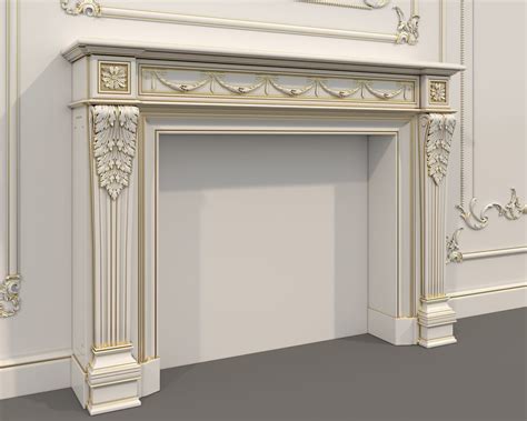 3d Model Wall Molding In Classic French Style 39 Turbosquid 2274173