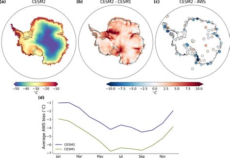 comparison of cesm2 1979 2015 ais 2 m air temperature with cesm1