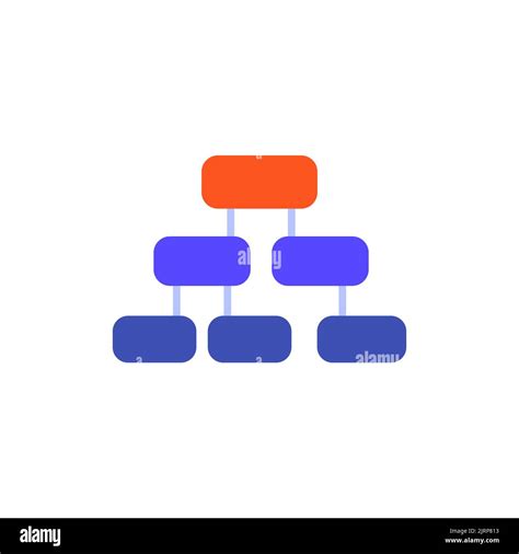Flow Chart Icon On White Flat Vector Stock Vector Image And Art Alamy