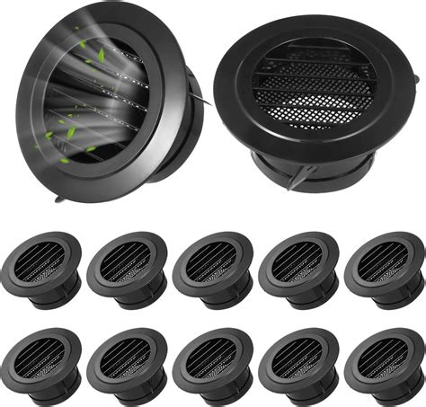 12 Pcs Soffit Vents 4 Inch Round Vent Covers Abs Air Vent Covers