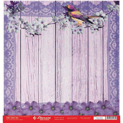 Papel Scrapbook Duplo 30 5 X 30 5 Lscd 392 Litocart Lojametallica