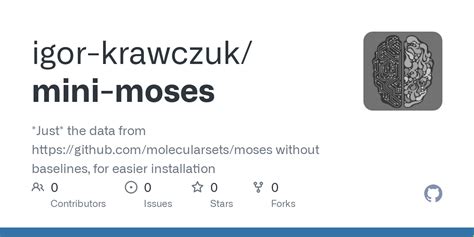 Github Igor Krawczukmini Moses Just The Data From Github