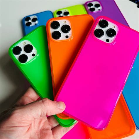 Neon Iphone Case Etsy