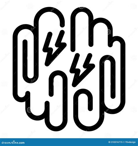 Brainstorm Lateral Thinking Icon Outline Vector Collaborative Team Cognitive Workshop Stock