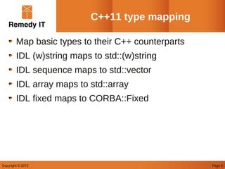 IDL To C OMG RTWS Presentations PDF Programming Languages Computing