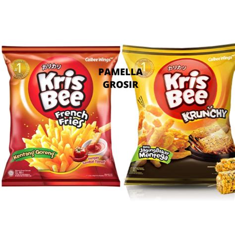 Kris Bee Krunchy All Variant 75 Gram Snack Enak Murah Gurih Snack Makanan Ringan Jajanan Cemilan