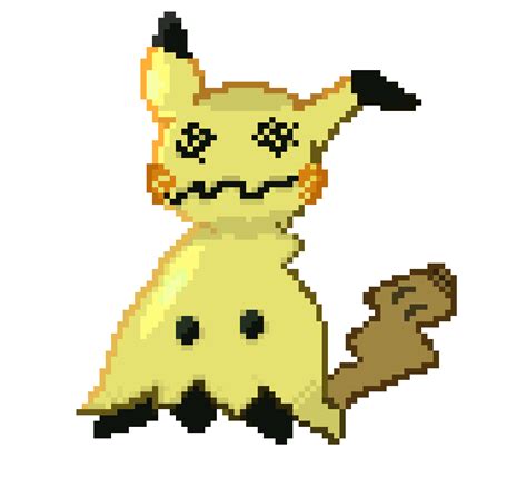 Mimikyu Pixel Art By Mrtogedermaru On Deviantart
