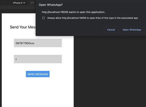 Javascript React Native Send Message To Whatsapp With Text Input Stack Overflow