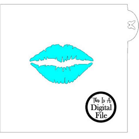Lip Stencil Etsy
