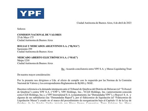 Caso Maxus La Justicia De Eeuu Aceptó El Acuerdo E Ypf Pagará Sólo Un 2 De La Demanda Original