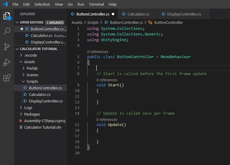 How To Build A Calculator In Unity Part The Code Unity Tutorials Basic Calculator Unity