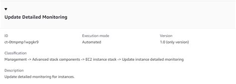 Ec2 Instance Stack Update Instance Detailed Monitoring Ams Advanced
