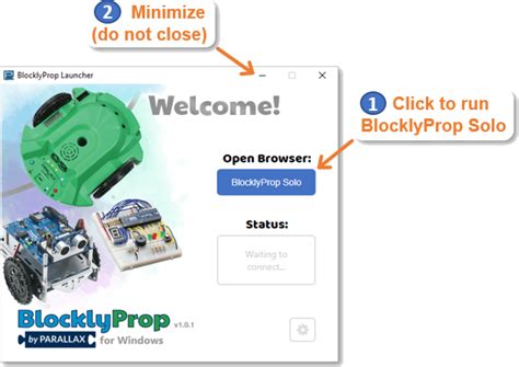 Blocklyprop For Your Sumobot Wx → Get The Blocklyprop Launcher