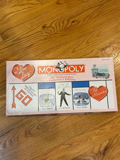 I Love Lucy Monopoly 50th Anniversary Collectors Edition Pewter