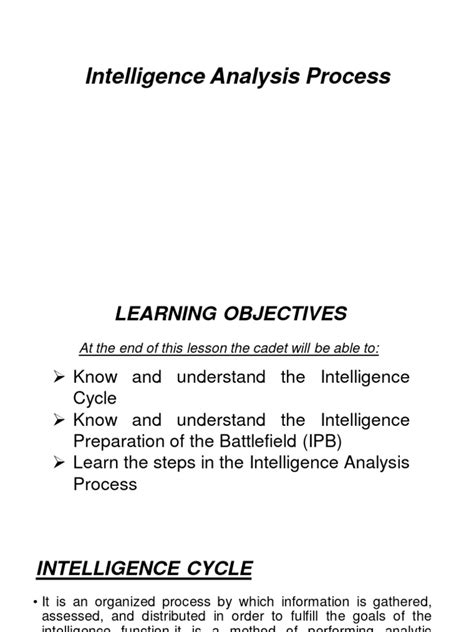 Intelligence Analysis W4 2 Pdf Military Intelligence Hypothesis