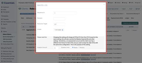 editing the stos of a behavior editar los stos de un comportamiento