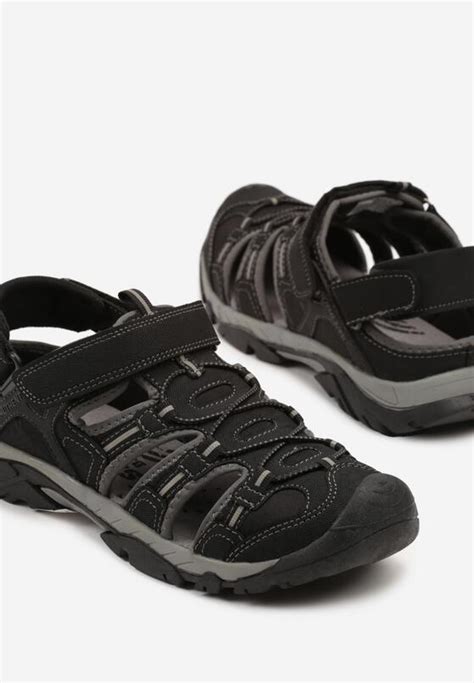 Czarno Szare Sandały Timile Born2be