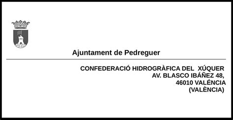 El Govern De Pedreguer Exhibeix La Petició A La Chx Per La Neteja De