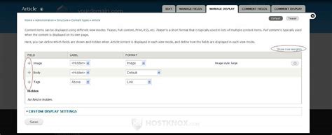 Hostknox Drupal Fields Tutorial