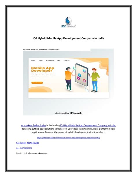 PPT IOS Hybrid Mobile App Development Company In India PowerPoint Presentation ID