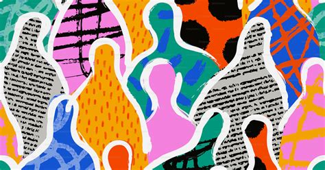 다채롭고 다양한 사람들이 추상 미술 이음매 없는 패턴을 붐빕니다 다민족 공동체 큰 문화 다양성 그룹 배경 그림은 현대 콜라주