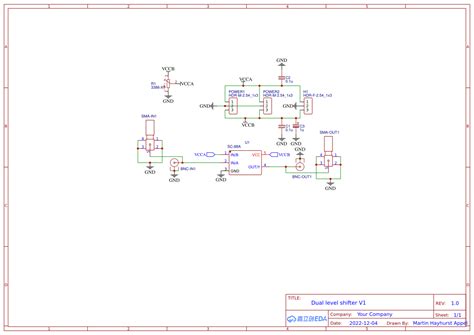 Bnc Ttl Level Shifter Easyeda Open Source Hardware Lab