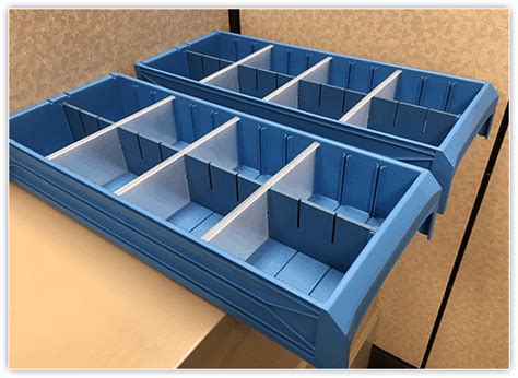 Molded Plastic Bin Dividers