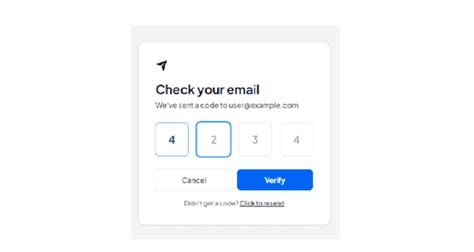 Send Code Verification Using Tailwind Ui