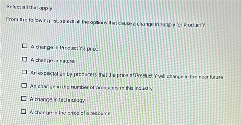 Solved Select all that applyFrom the following list, select | Chegg.com