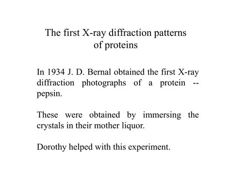 Ppt Dorothy Hodgkins Revolutionary Contributions To Crystallography