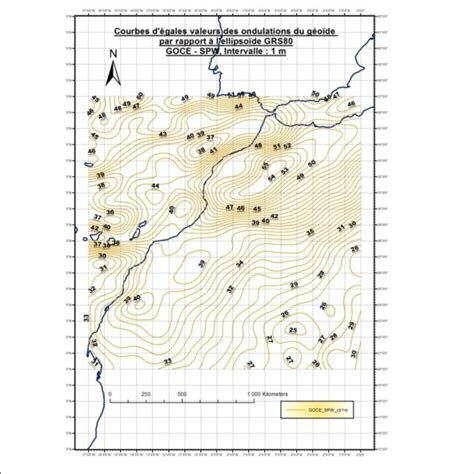 Contour Map For Geoid Height Above Grs80 Computed From Goce Spw Download Scientific Diagram