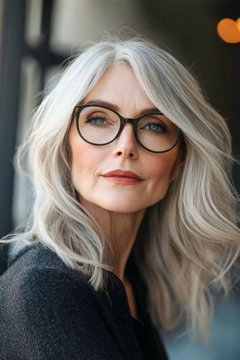 24 Stunning Colored Glasses For Gray Hair Fabbon