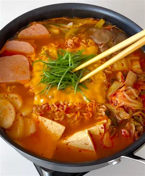 Korean Army Stew Asian Stew Easy Korean Tofu Stew Korean Food Recipes