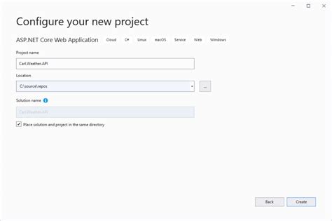 Creating An ASP NET Core Visual Studio Project With Sample Carl De Souza