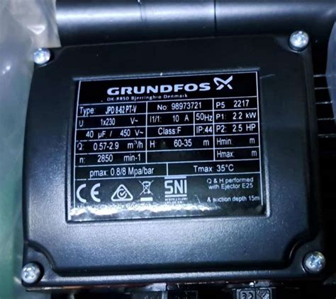 Jual Grundfos Jpd 8 62 Pt Pompa Air Sumur Dalam Otomatis Di Seller Hanesa Pompa Air Official