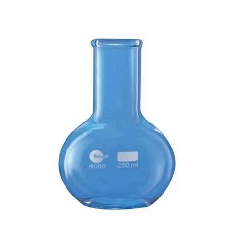 Borosilicate Glass Flat Bottom Flask Narrow Mouth 25 Ml Borosil At ₹ 1125piece In New Delhi