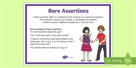 Bare Assertions A Display Poster Teacher Made Twinkl
