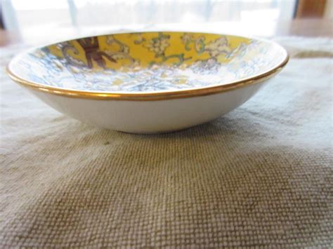 Vtg Acf Japanese Porcelain Ware Small Bowl Decorated In Hong Kong Hand