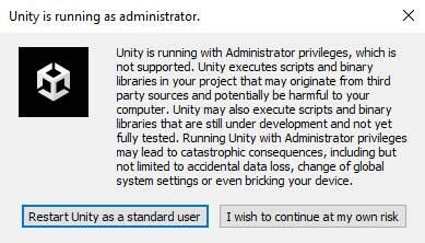 Unity What Is Warning Popup Unity Engine Unity Discussions