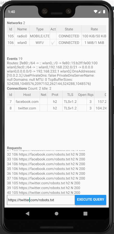 Github Jkingyens Okhttpandroidapp Okhttp Android Performance Testbed Persistent Connections