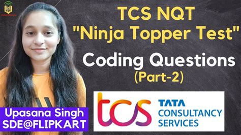 tcs nqt ninja topper test 2 previous year coding questions tcs